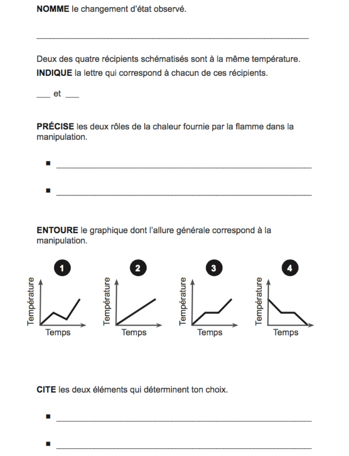 La Matière En CE1D